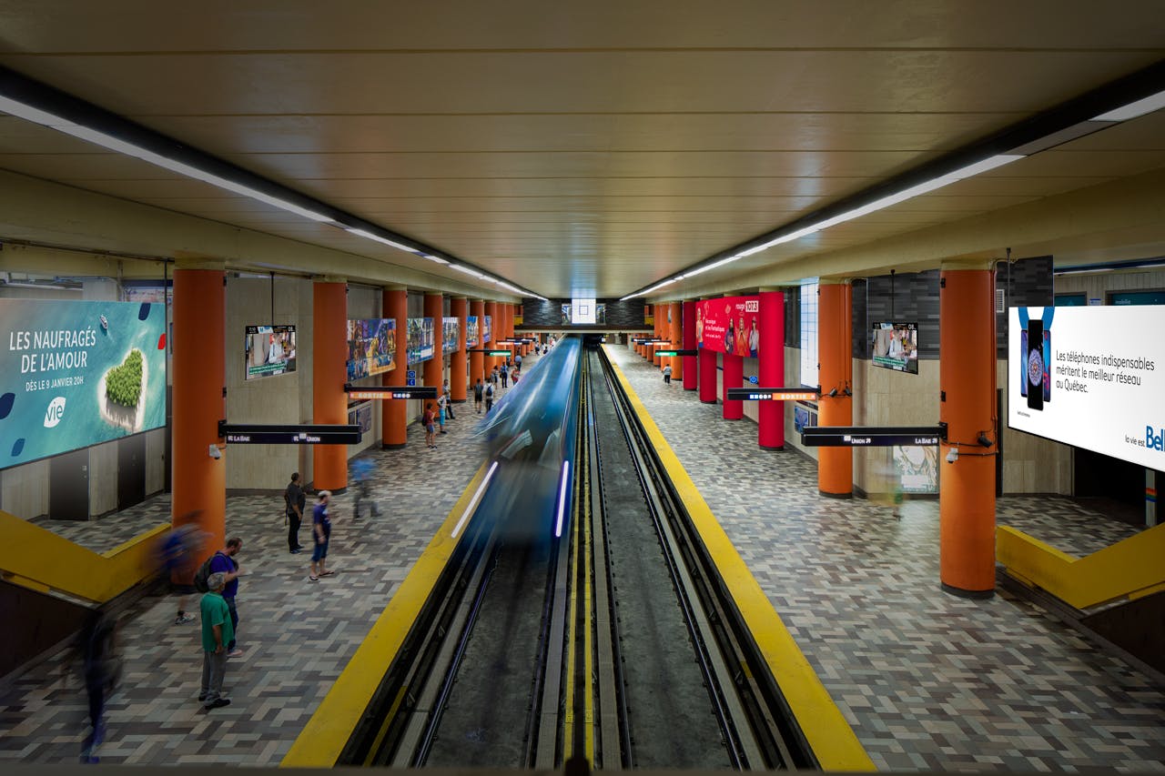 Astral et Transgesco revitalisent et numérisent leur offre dans le métro de Montréal - Bell Media