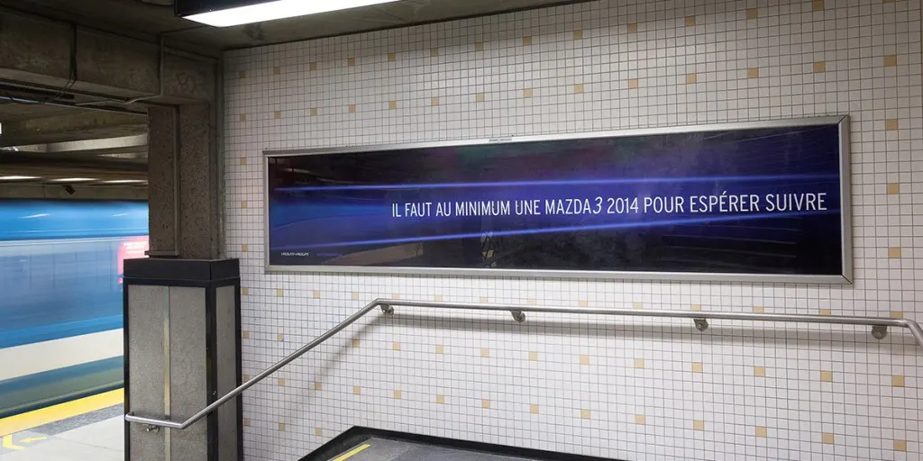 Publicité dans le métro - Bell Media